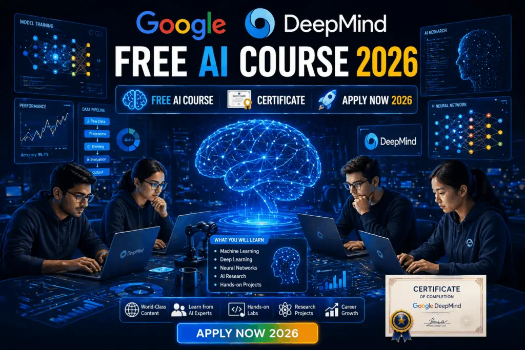 Google DeepMind Free Course 2026: Certificate, Apply Now
